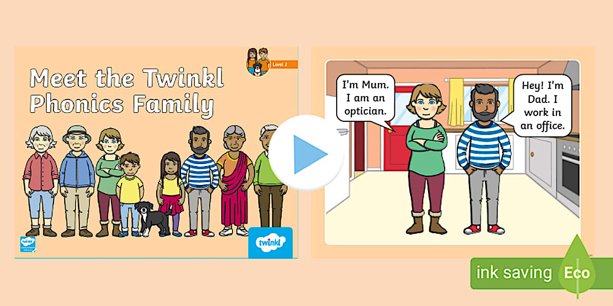 Meet the Twinkl Phonics Family Level 2 PowerPoint - Twinkl