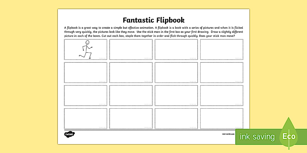 Fantastic Flipbook Worksheet / Worksheet - CfE Digital Learning Week ...