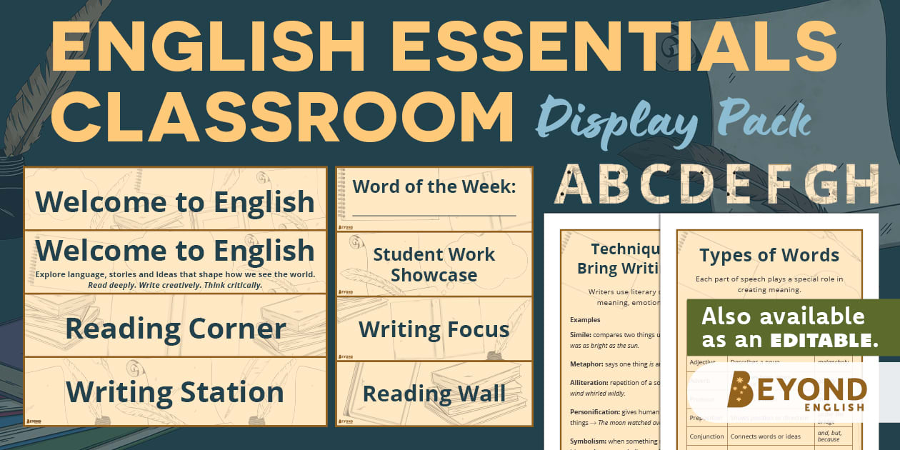 English Essentials Classroom Display Pack
