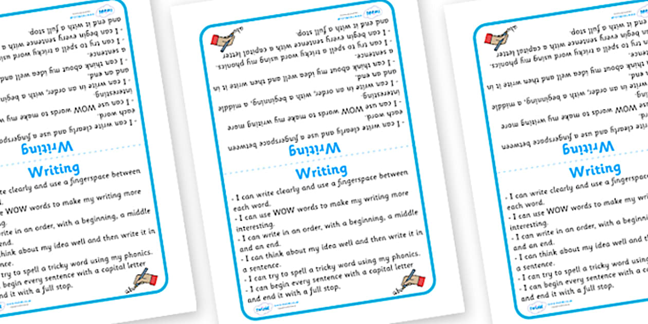 Tabletop Visual Targets English Writing - Twinkl