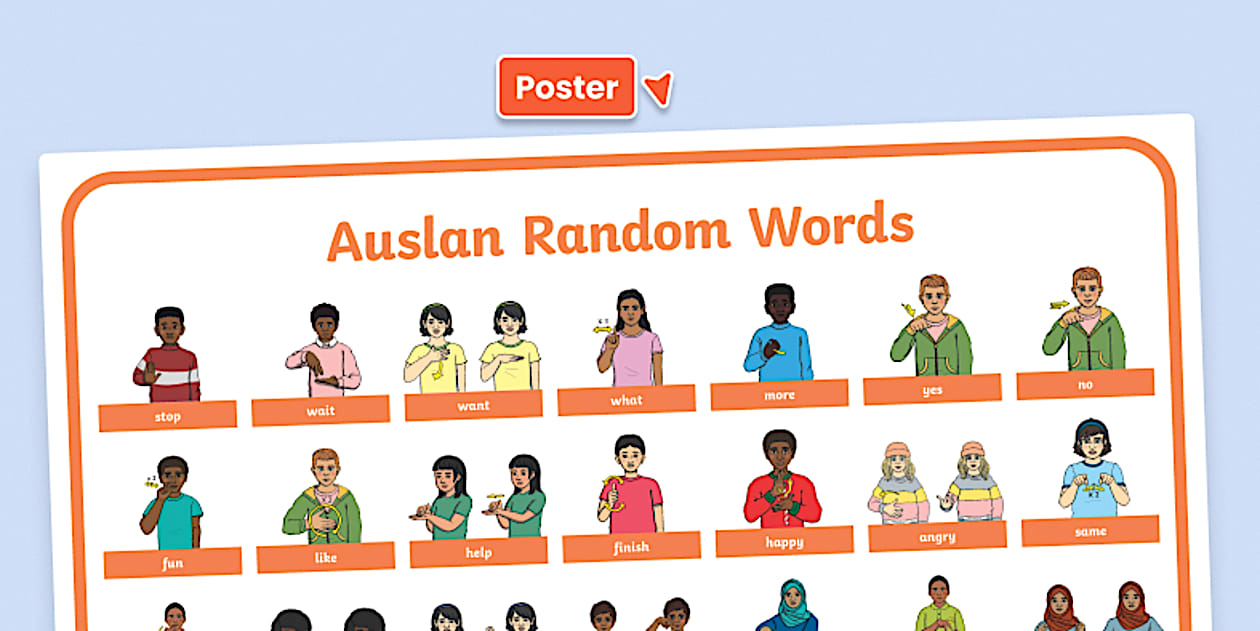 Auslan Signs Display Posters