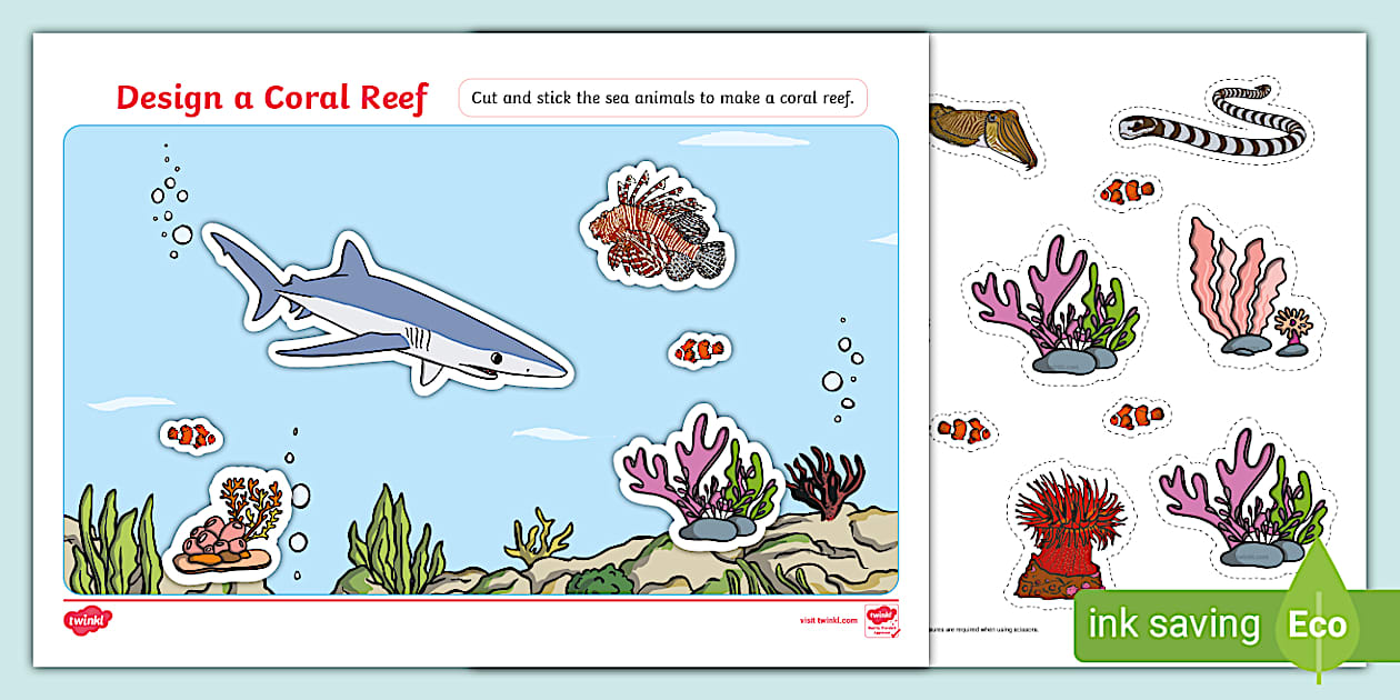 Design a Coral Reef Cutting Skills Activity (teacher made)