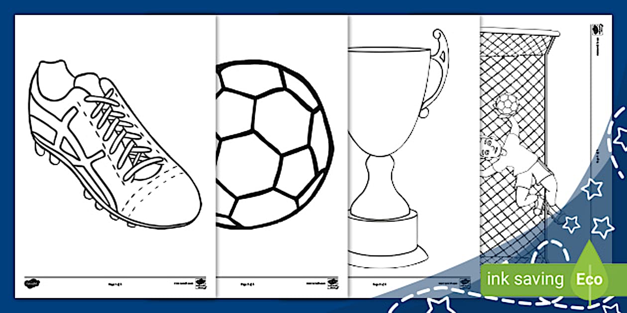 My First Football Colouring Pack - Twinkl