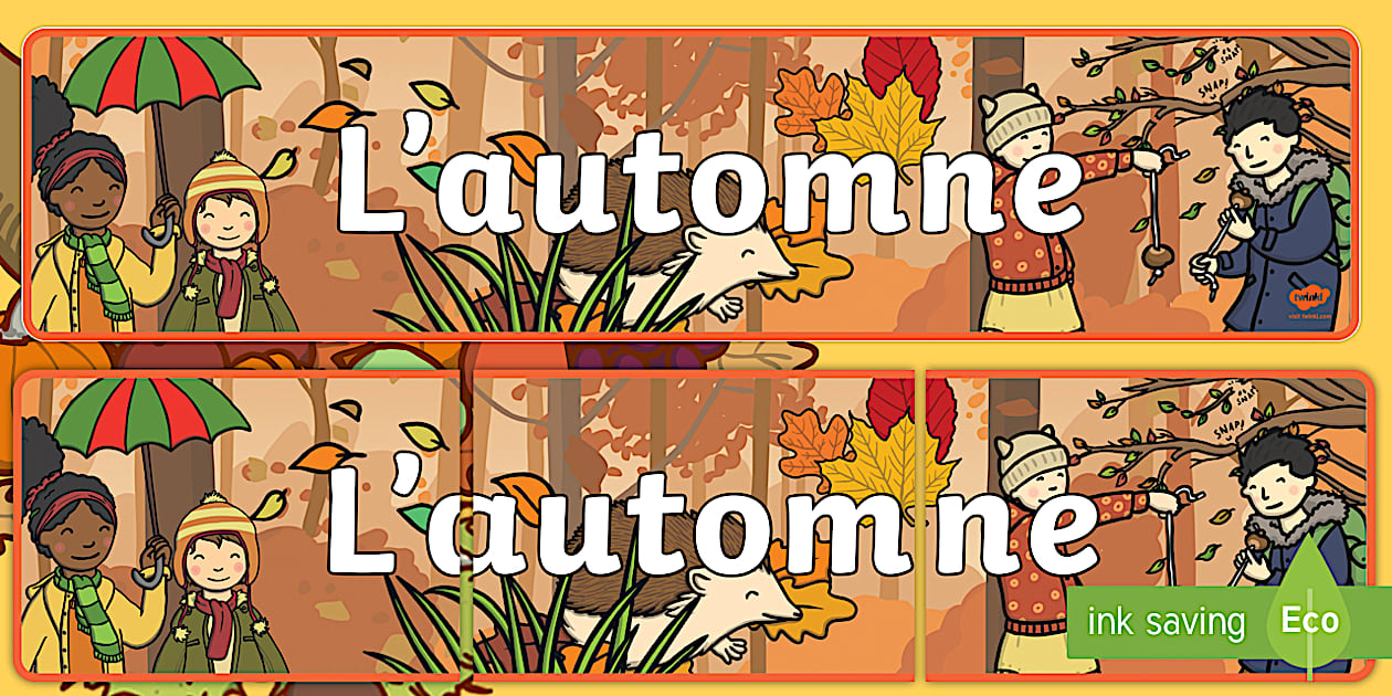 Banderole d'affichage : L'automne (teacher made) - Twinkl
