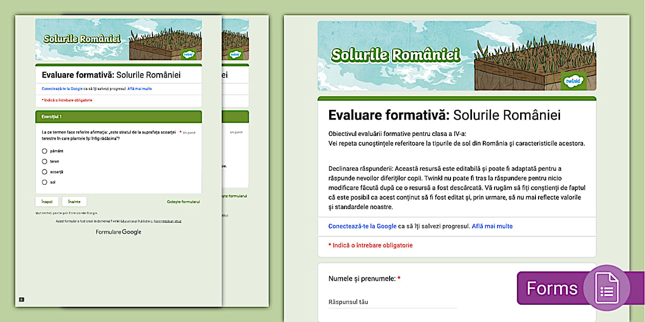 Clasa a IV-a: Solurile României – Evaluare formativă/ Temă