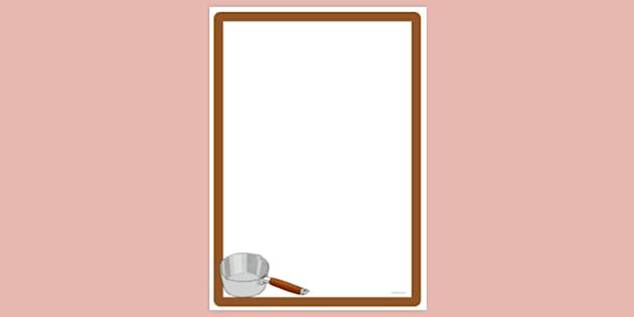 Saucepan Page Border | Page Borders | Twinkl (teacher made)