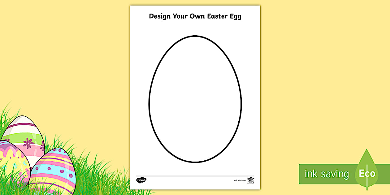 An Easter Egg Printable | F-2 | Arts & Crafts | Twinkl