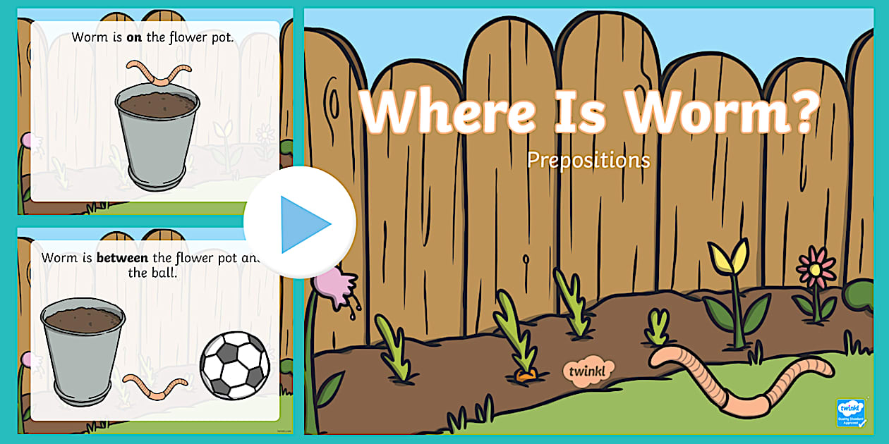 EYFS 'Where is Worm?' Prepositions PowerPoint