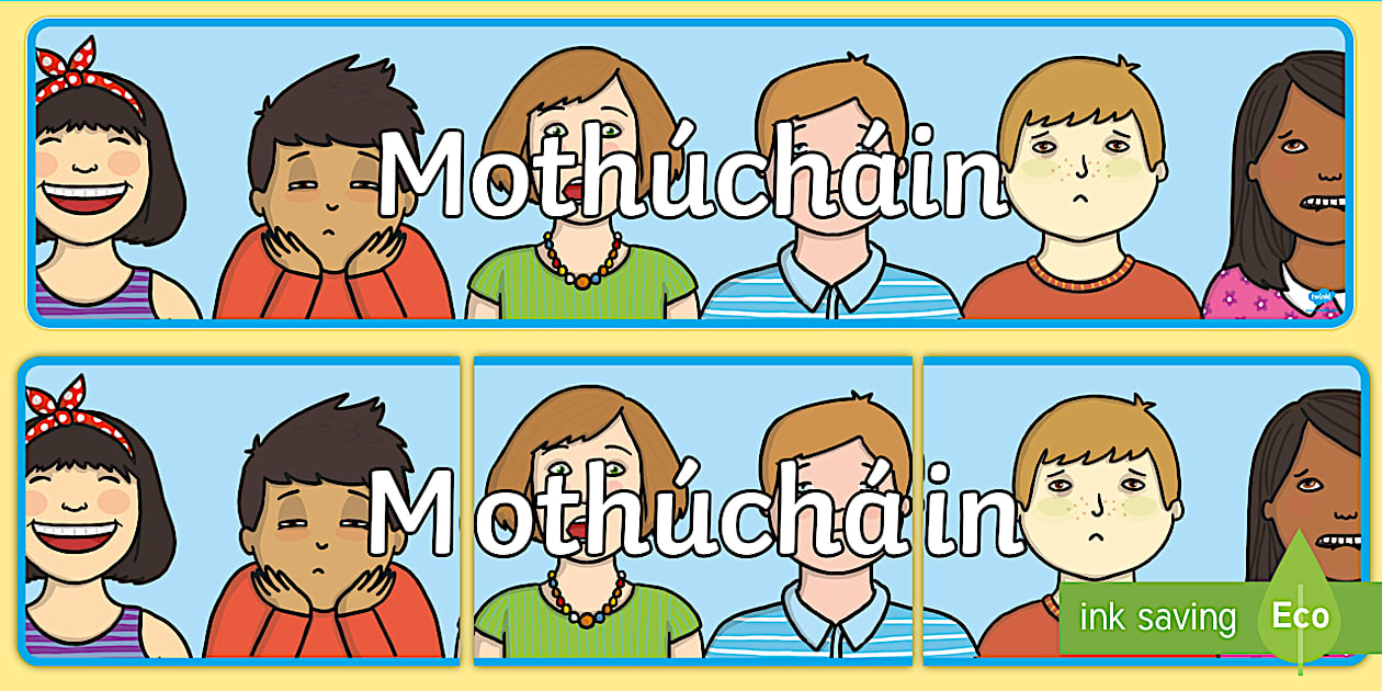 Emotions Display Banner Gaeilge - Requests (professor feito)