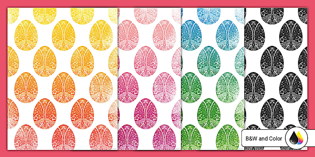 Easter Egg Pattern Posters (Teacher-Made) - Twinkl