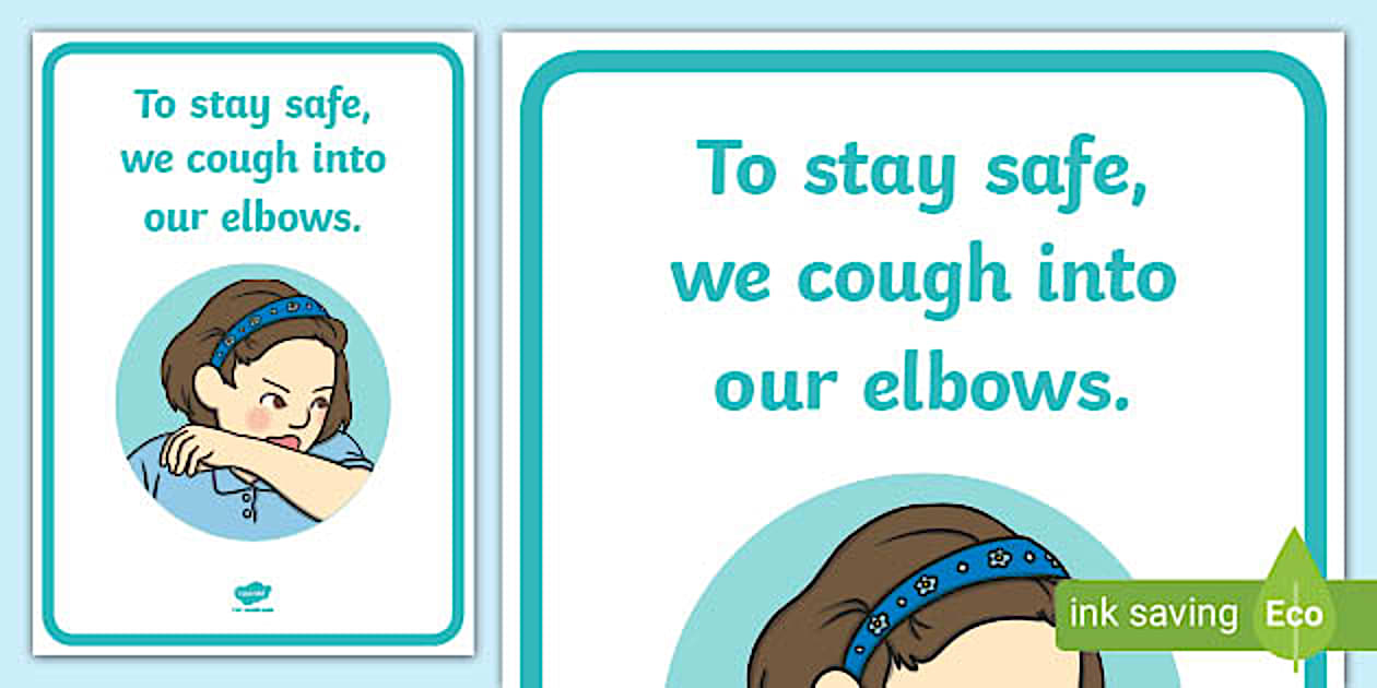 Keep Safe Cough Correctly Poster (teacher made) - Twinkl