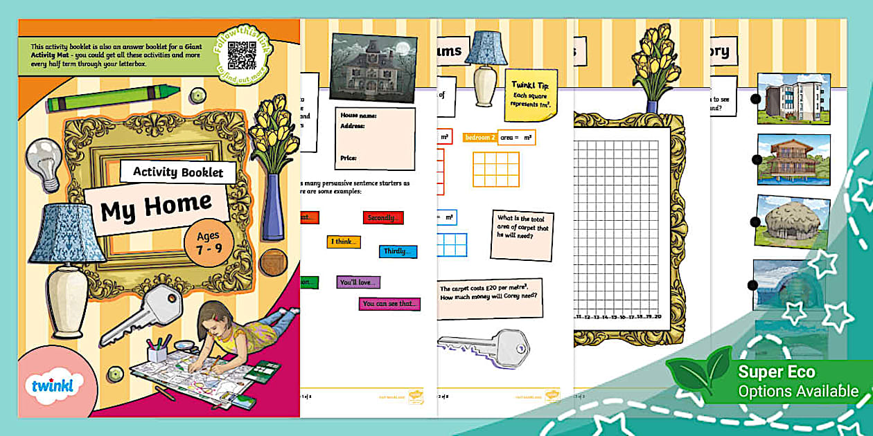 My Home Activity Booklet 7 to 9 years (teacher made)