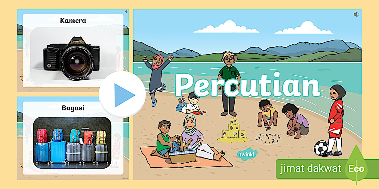 Kad Imbasan Percutian - Powerpoint (teacher made) - Twinkl