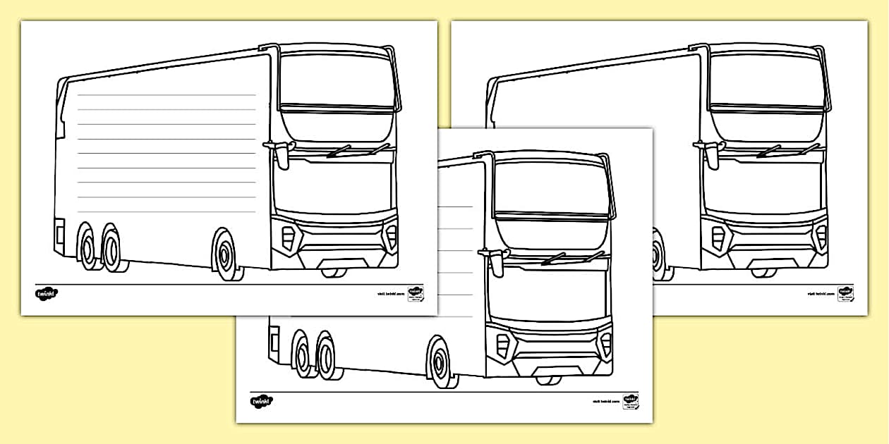 Bus Writing Template - Twinkl Templates (Teacher-Made)