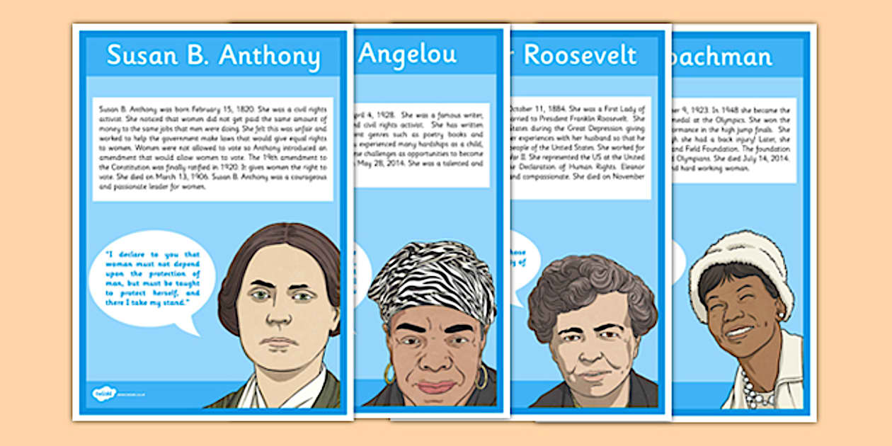 Posters of Important Women in American History - Twinkl