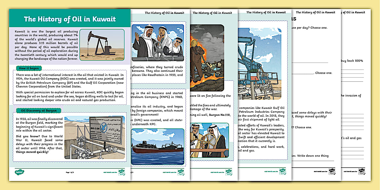 Kuwait Oil History Reading Comprehension | Twinkl KS4