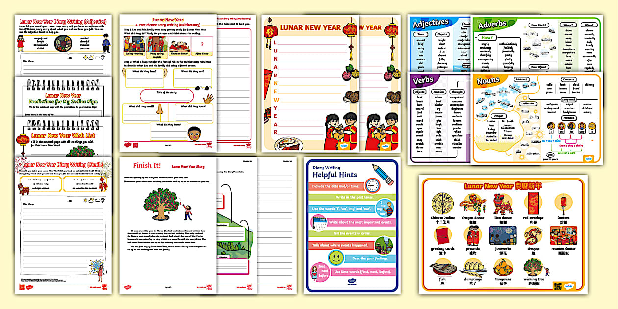 Lunar New Year Writing Resource Pack (teacher made) - Twinkl