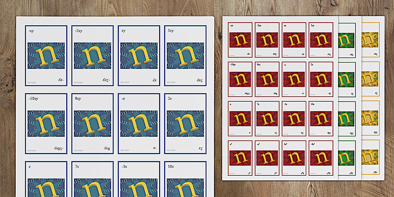 Like Term Match-Up (teacher made) - Twinkl