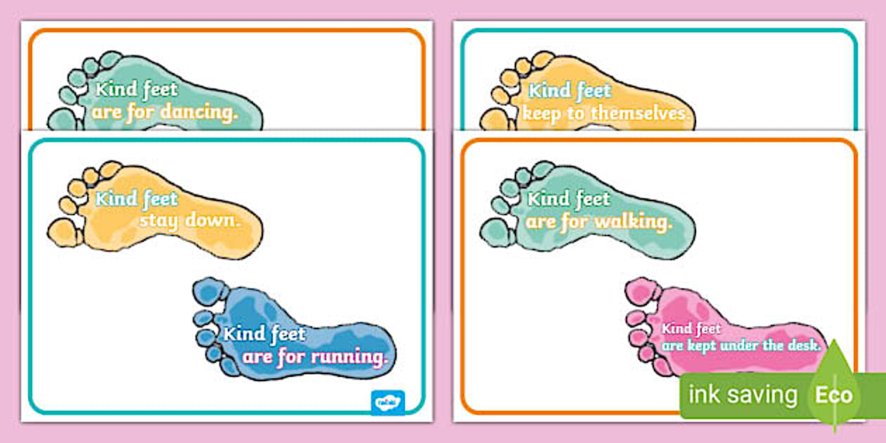 Kind Feet Display Posters - Twinkl