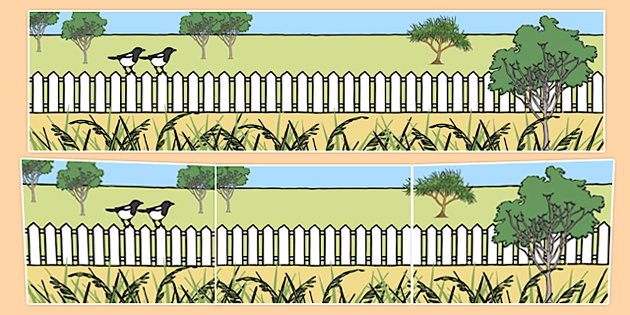 Backyard Habitat Small World Background - Twinkl