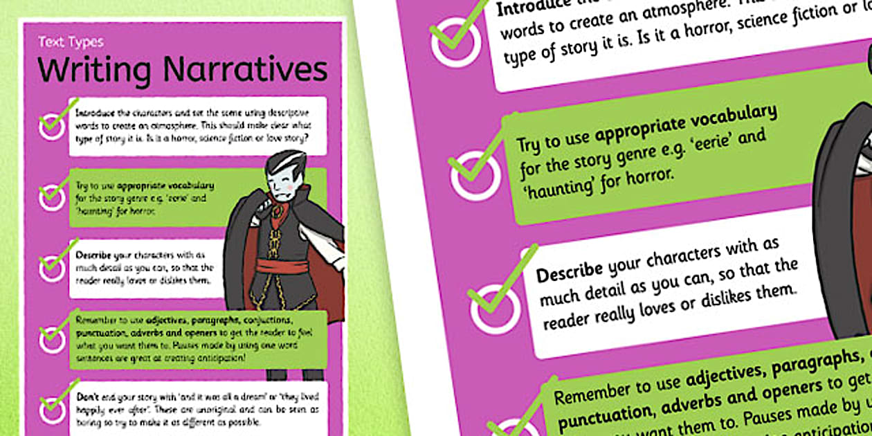 Narrative Story Display Poster (teacher made) - Twinkl