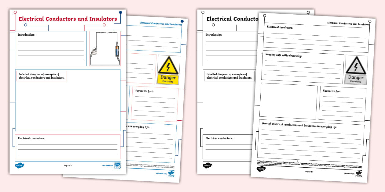 Electrical Conductors and Insulators Non-Chronological Report