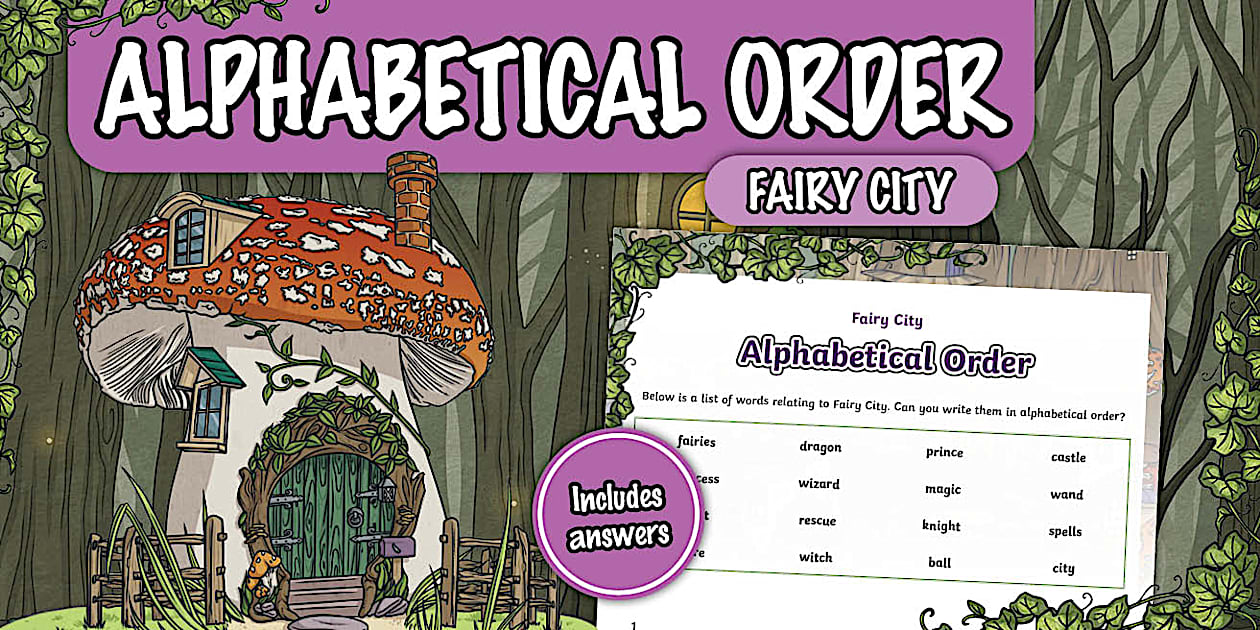 IP English Fairy City Alphabetical Order