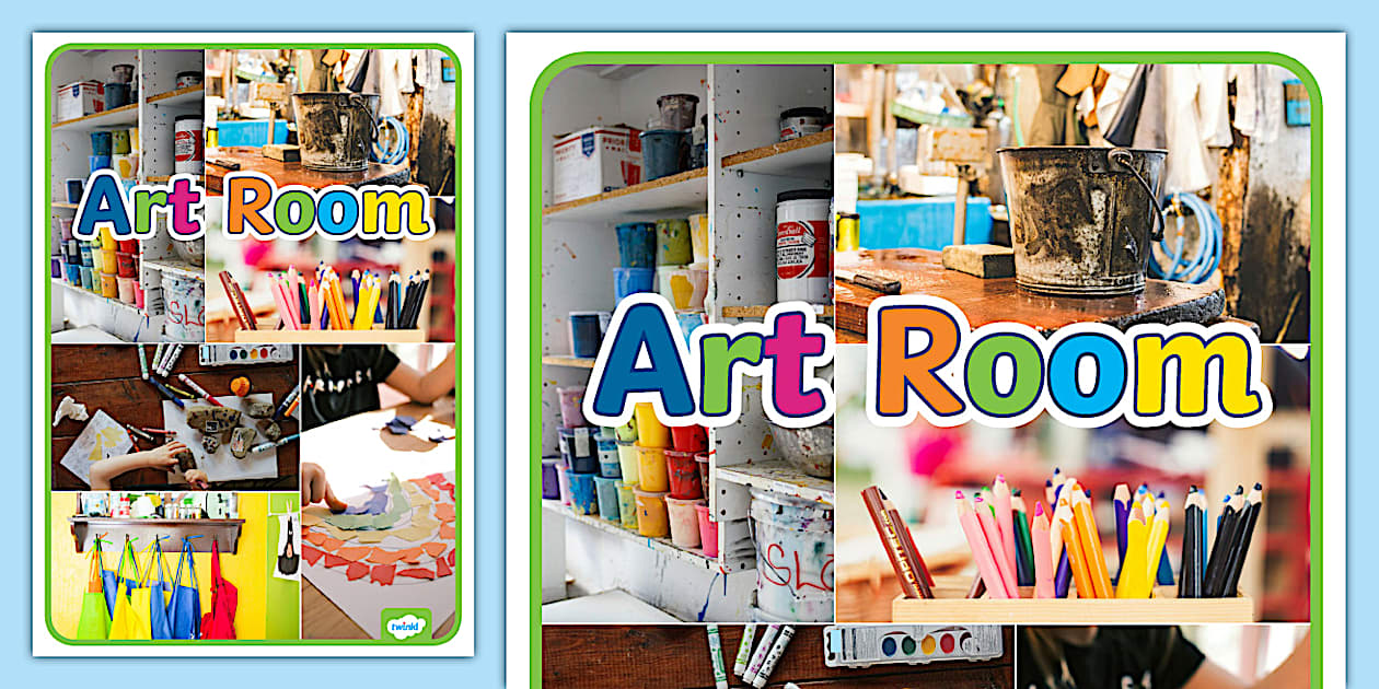 Art Room Photo Display Poster (Teacher-Made) - Twinkl