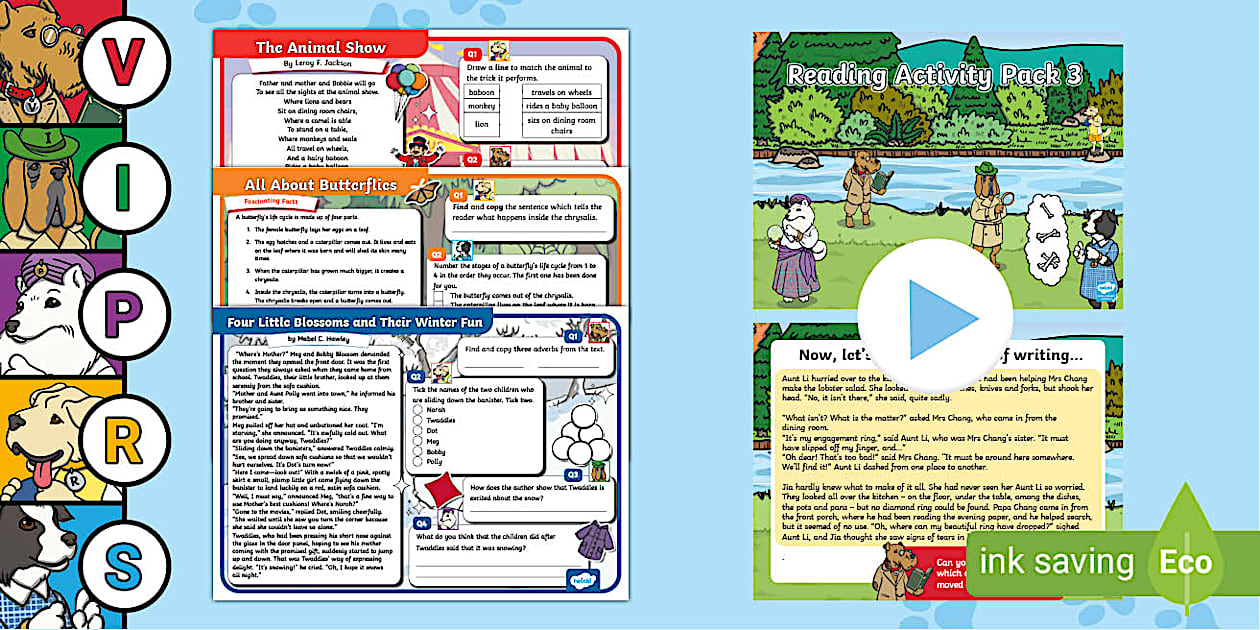Year 2 Reading Activity Pack 3 - Twinkl