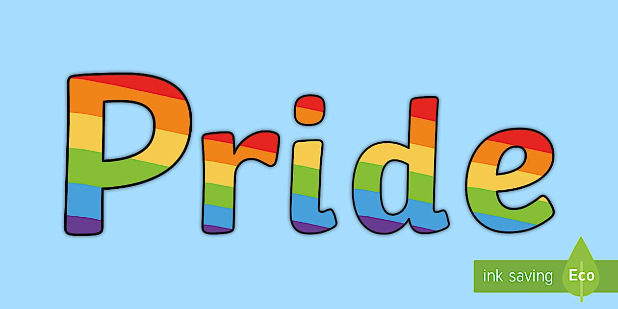 Pride Display Lettering (teacher made) - Twinkl