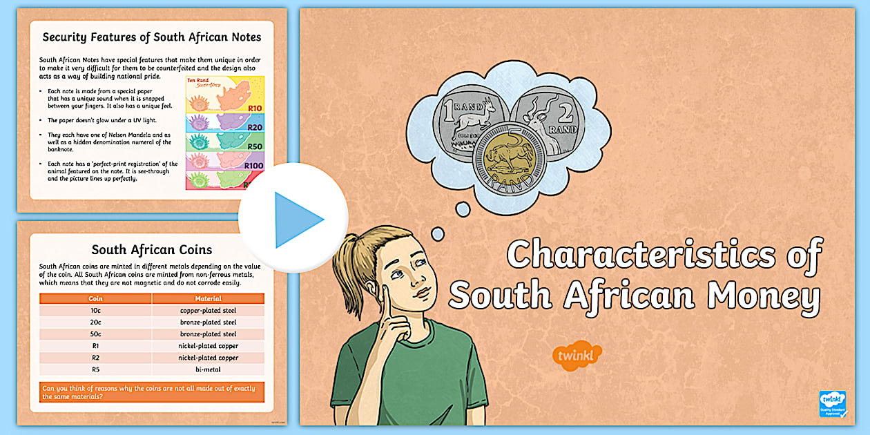 Characteristics of South African Money - R200 note - Twinkl