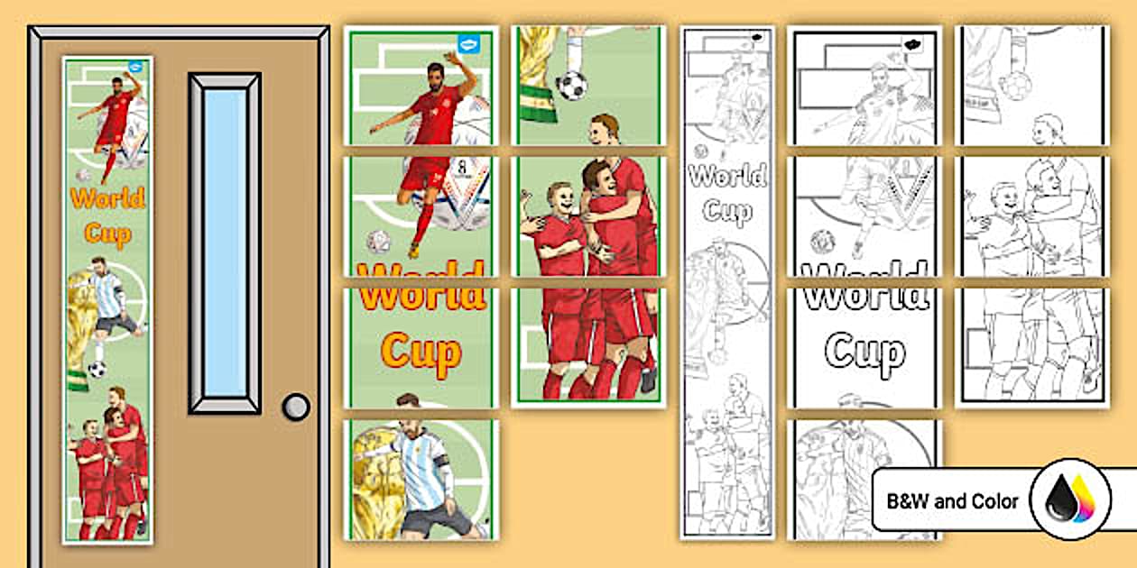 World Cup Vertical Door Banner