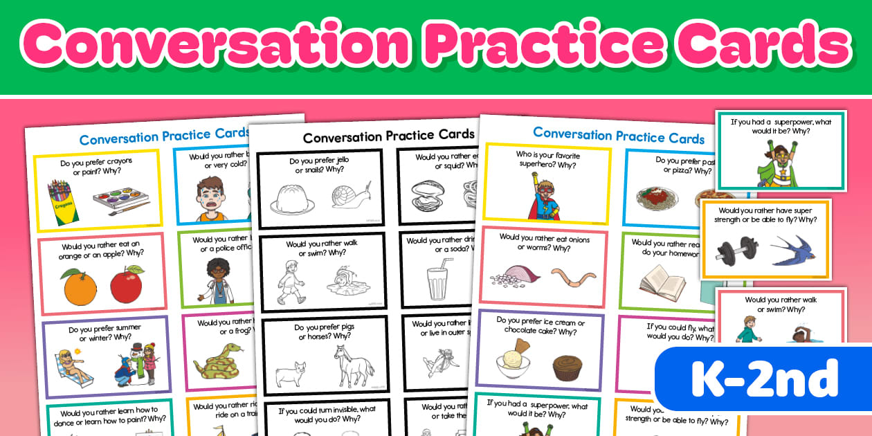 Conversation Practice Cards I Speaking & Listening