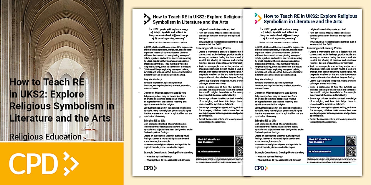 How to Teach RE in UKS2: Explore Religious Symbolism in Literature and the