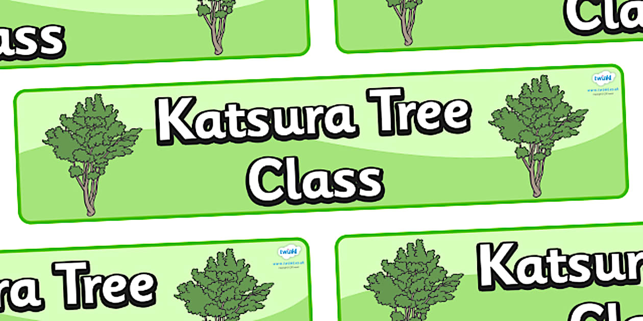 Katsura Tree Themed Classroom Display Banner (teacher made)