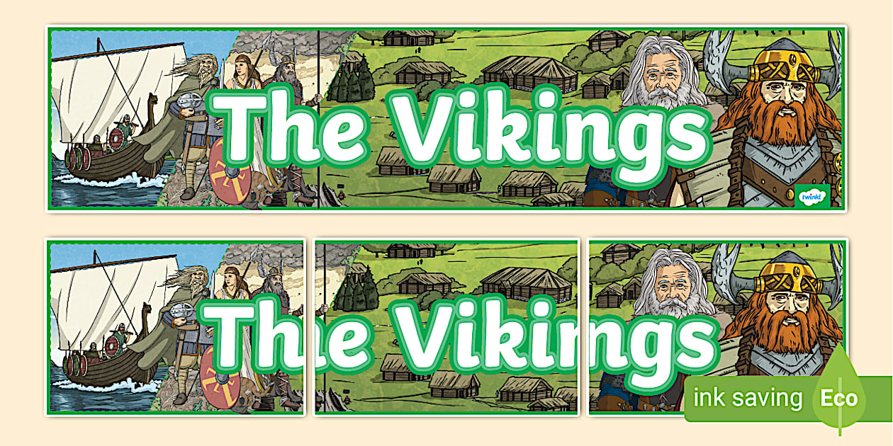 Vikings Display Banner (Teacher-Made) - Twinkl