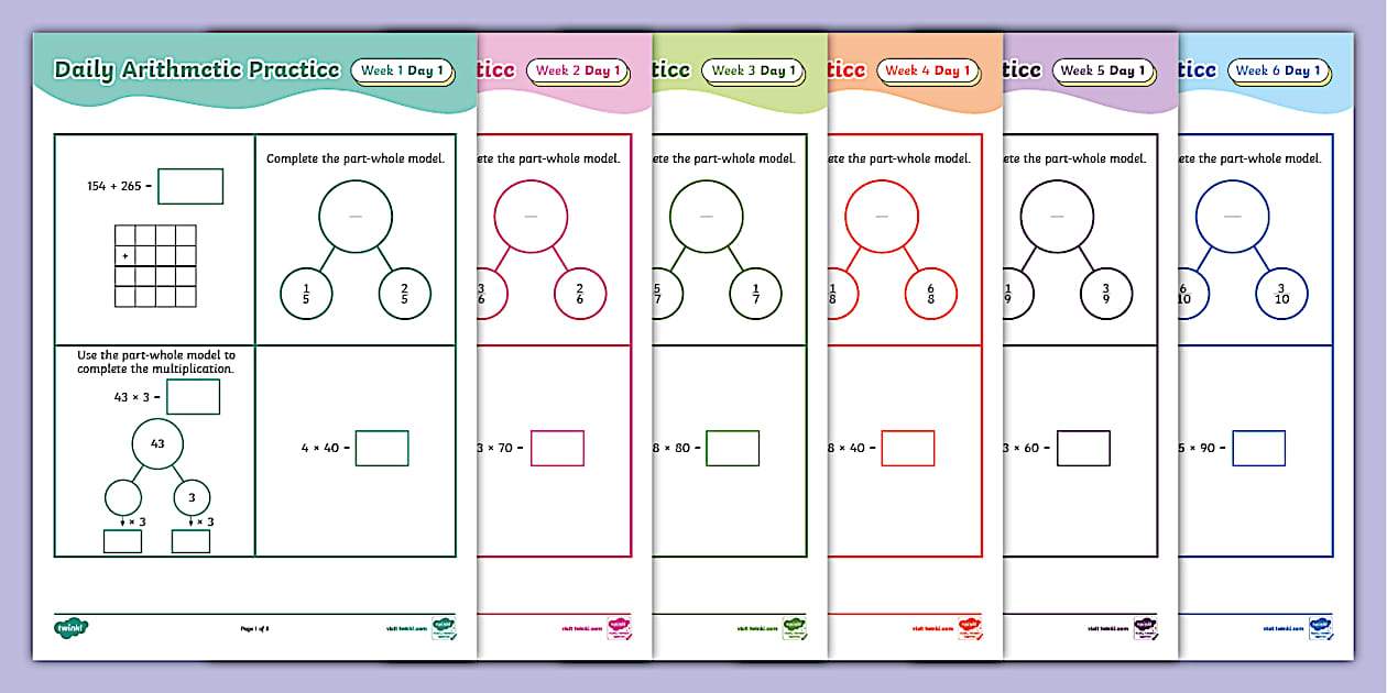 👉 Year 3 Summer 2 Daily Arithmetic Practice Pack - Twinkl