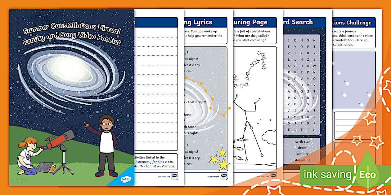 Summer Constellations Virtual Reality and Song Video Booklet