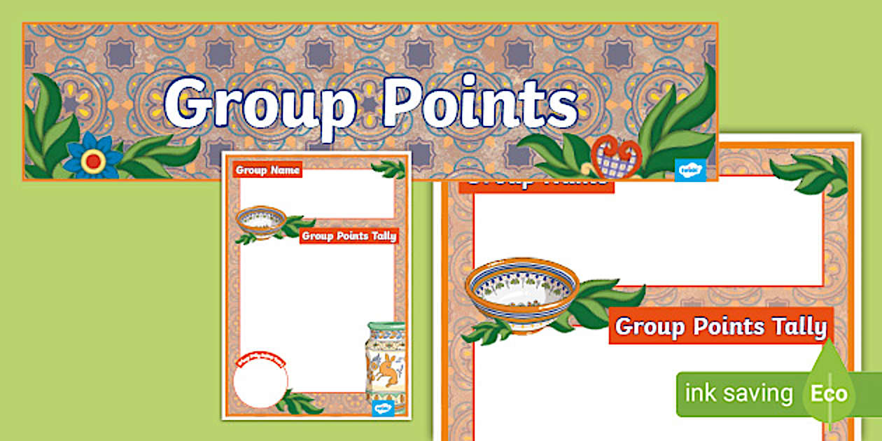 Spanish Talavera Group Points (teacher made) - Twinkl