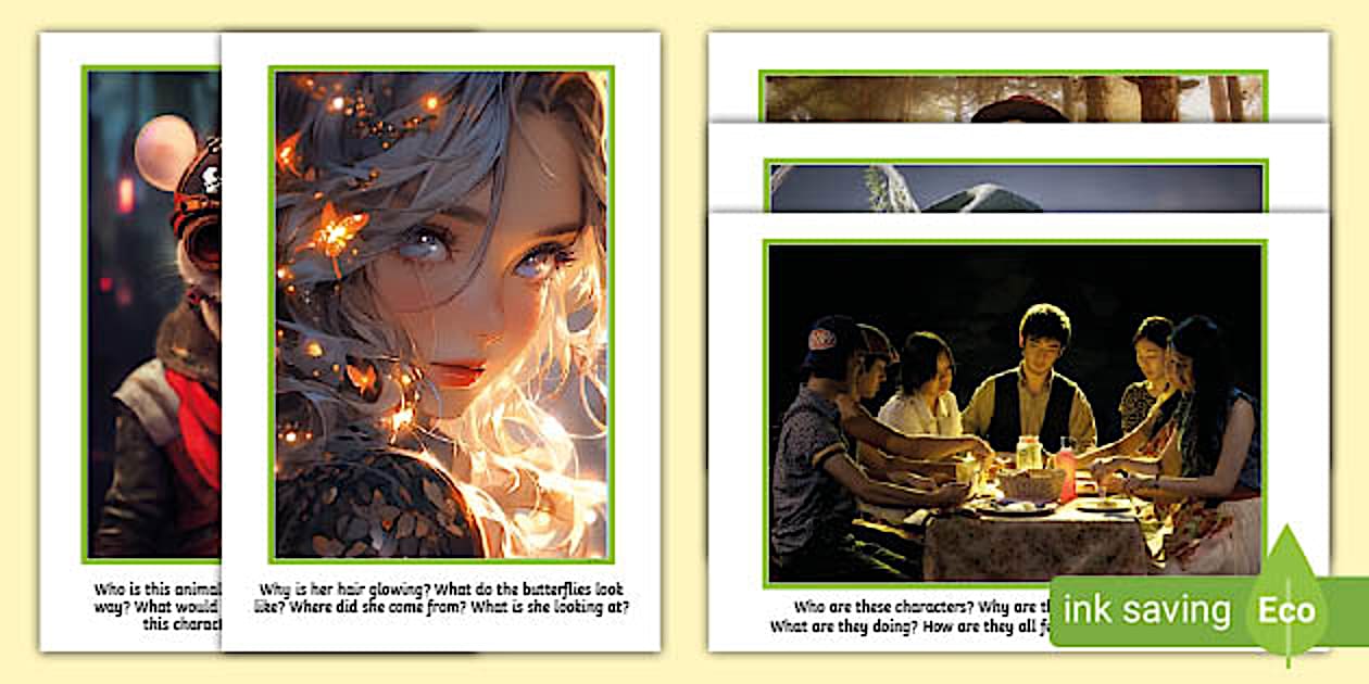 Character Picture Prompts (teacher made) - Twinkl