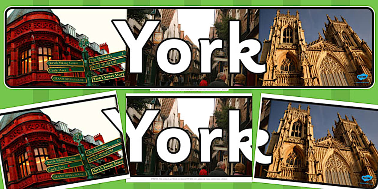 Cursive York Display Banner (teacher made) - Twinkl