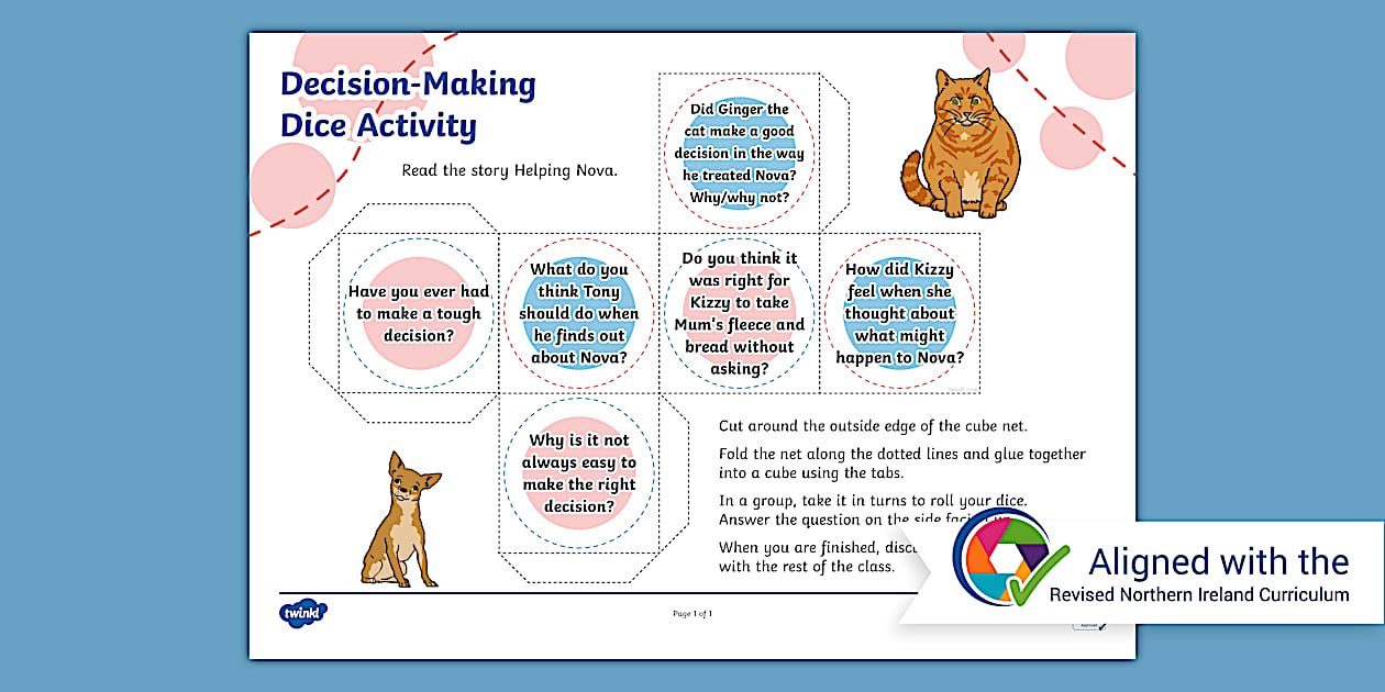 Decision-Making Activity to Support Teaching on Helping Nova