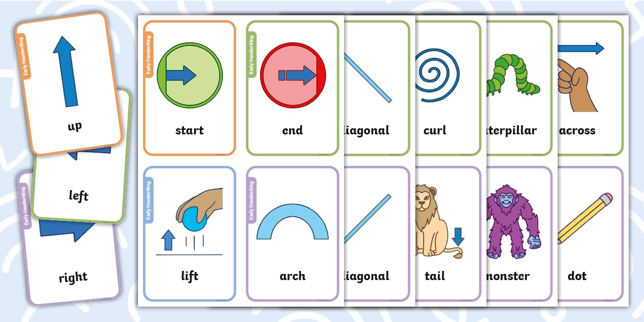 Early Handwriting Flashcards