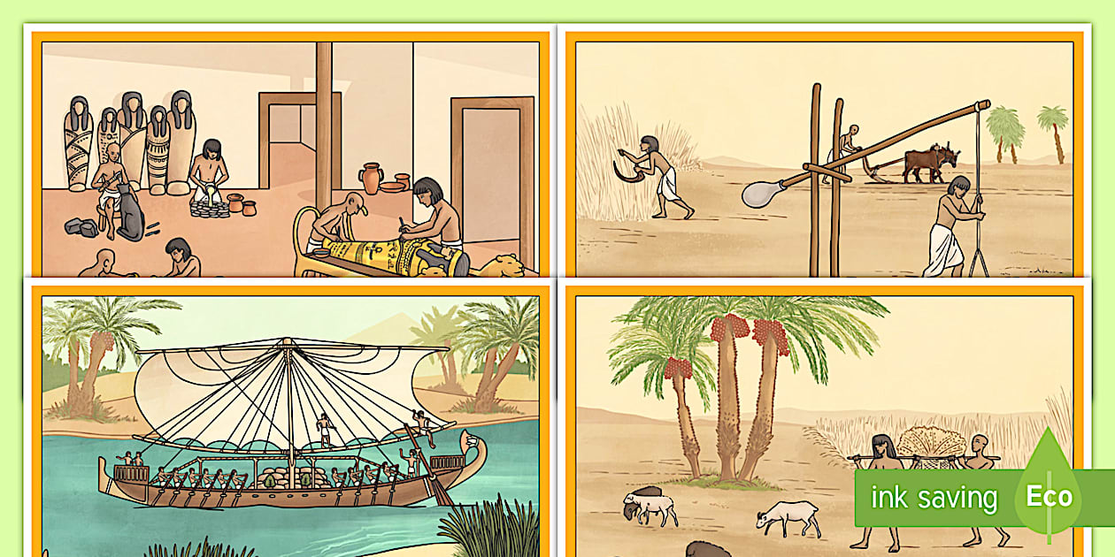 Scenes of Daily Life in Ancient Egypt Posters (teacher made)