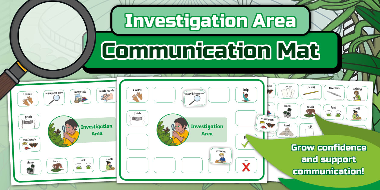 👉 EYFS Investigation Area Communication Mat