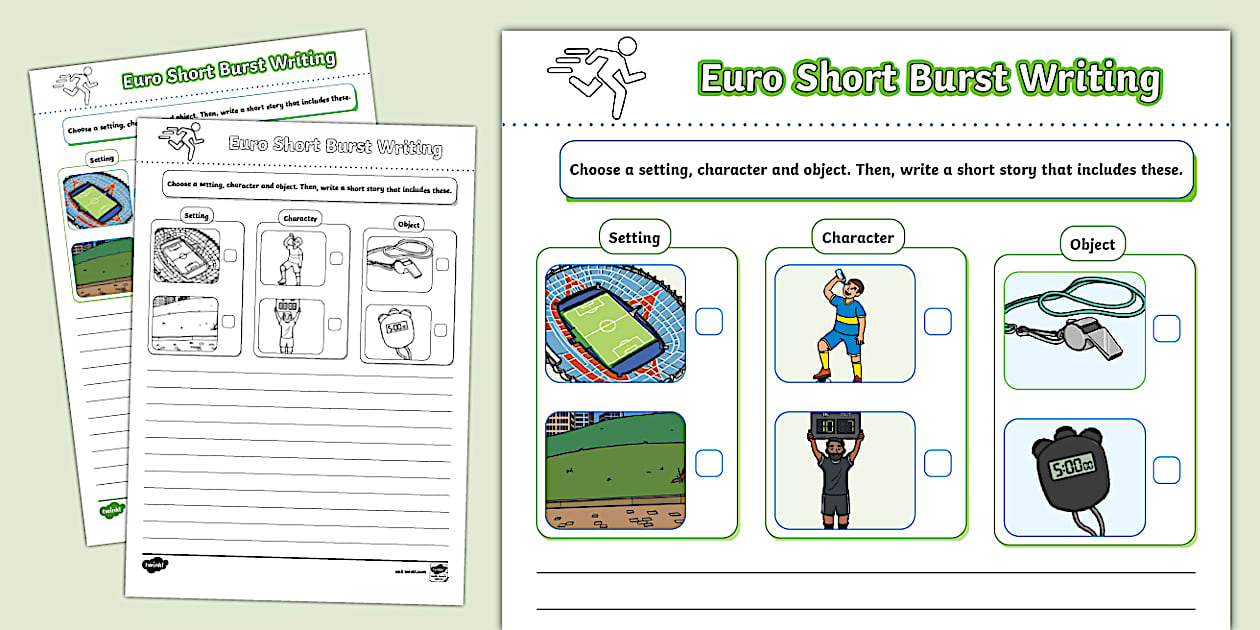 KS1 Euro Short Burst Writing Template (teacher made)