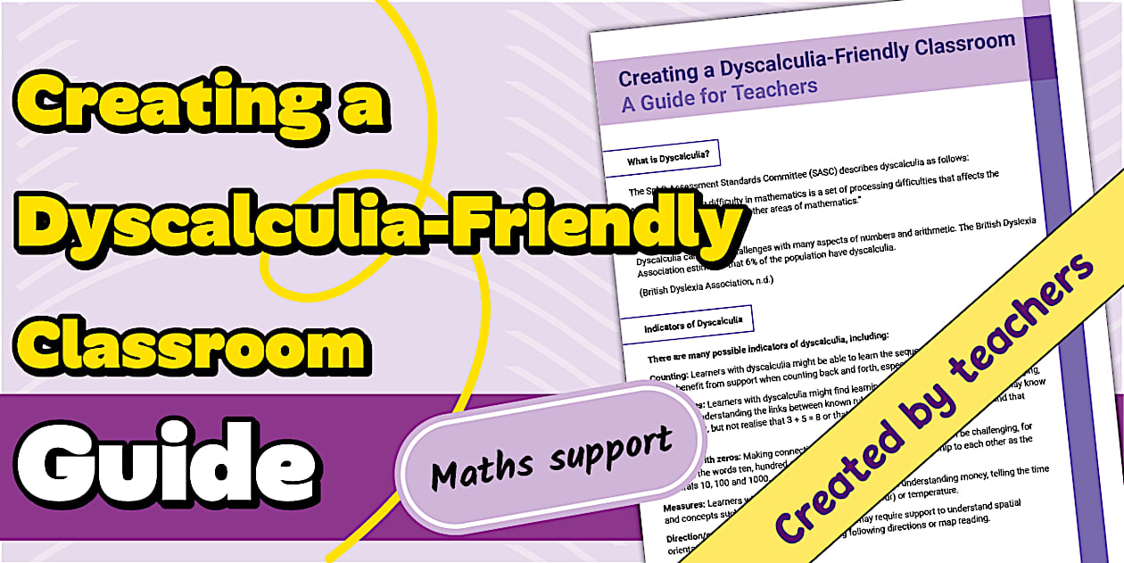 Dyscalculia Guidance for Teachers | Twinkl Inclusion