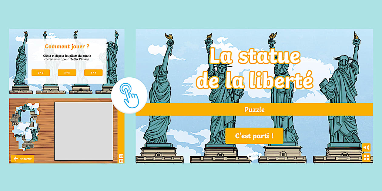 Puzzle interactif : La statue de la liberté (teacher made)