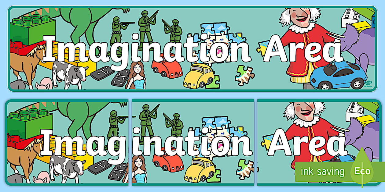 Imagination Area Display Banner (teacher made) - Twinkl