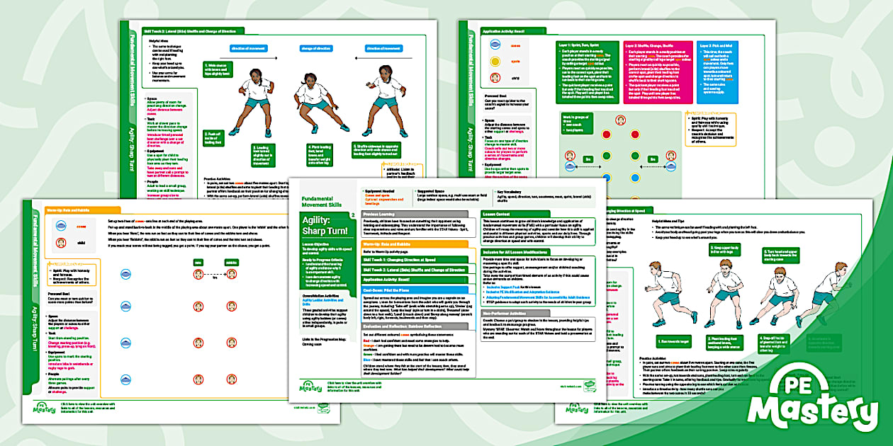 Y4 Fundamental Movement Skills L2 - Agility: Sharp Turn!